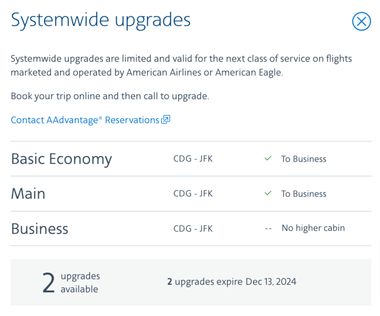 American Airlines Systemwide Upgrades: Using them Like a Pro
