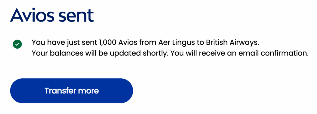 Transfer Avios Between Accounts Easily With This How To Guide