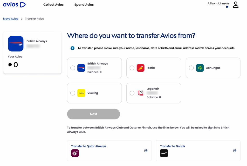 Transfer Avios Between Accounts Easily With This How To Guide