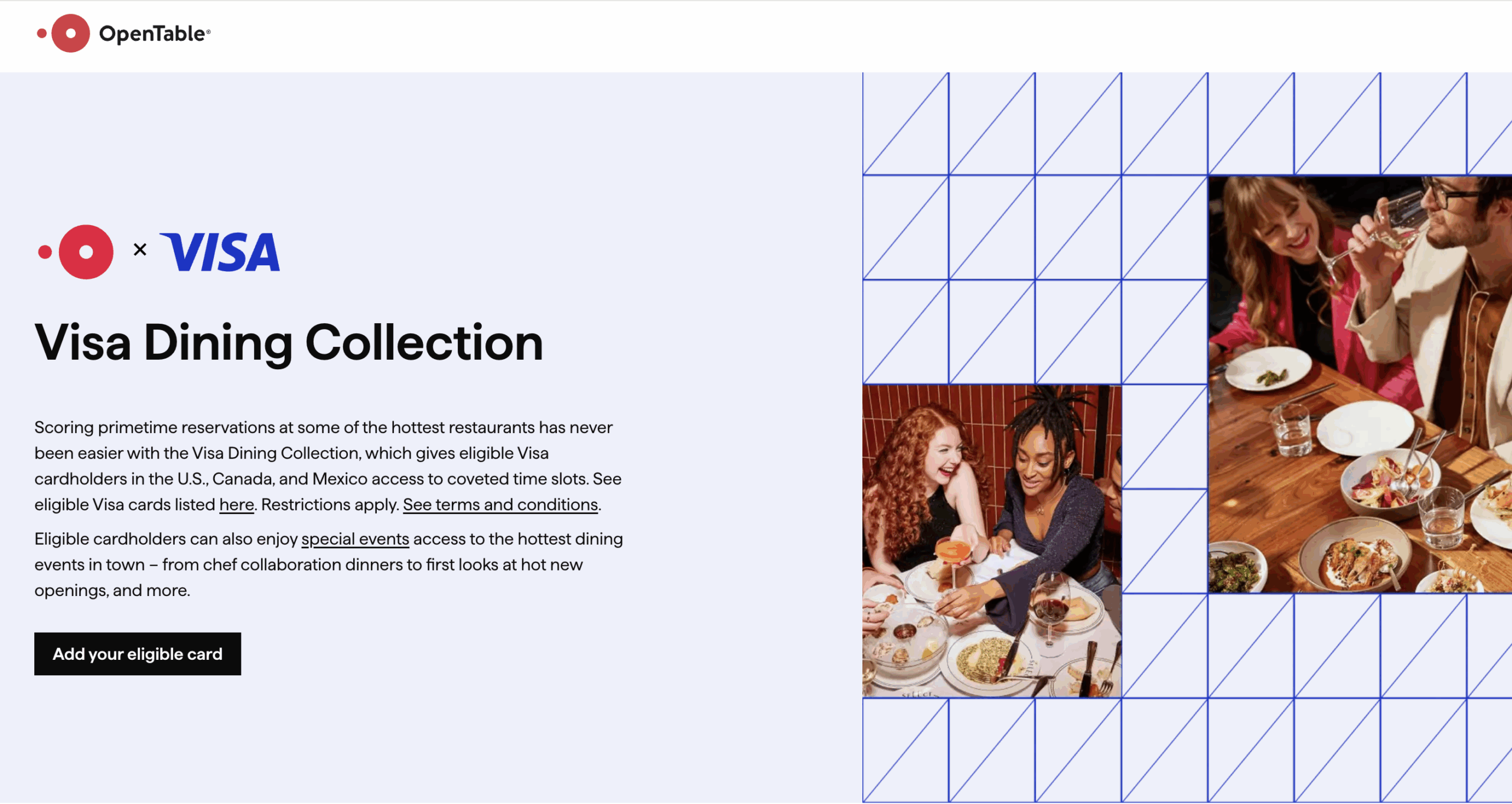 CSR OpenTable Dining Benefit: $300/Year at Select Restaurants