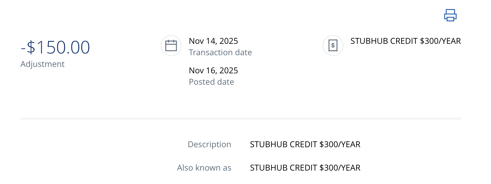 Sapphire Reserve Card StubHub Credits: $300/Year On Events